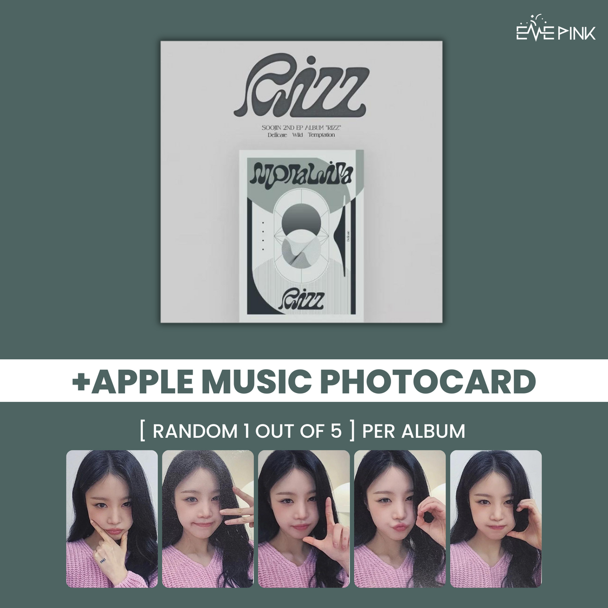 SOOJIN (수진) 2ND EP ALBUM - [RIZZ] (+SELFIE PHOTOCARD) – EVE PINK K-POP
