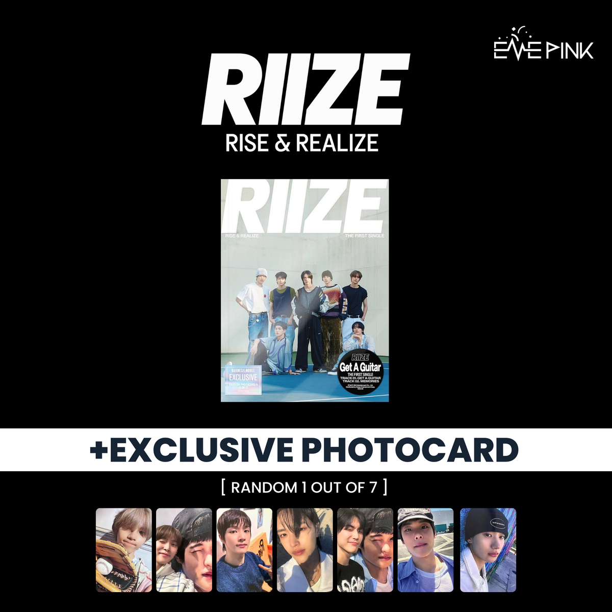 RIIZE (라이즈) 1ST SINGLE ALBUM - [Get A Guitar] (+ EXCLUSIVE PHOTOCARD ...