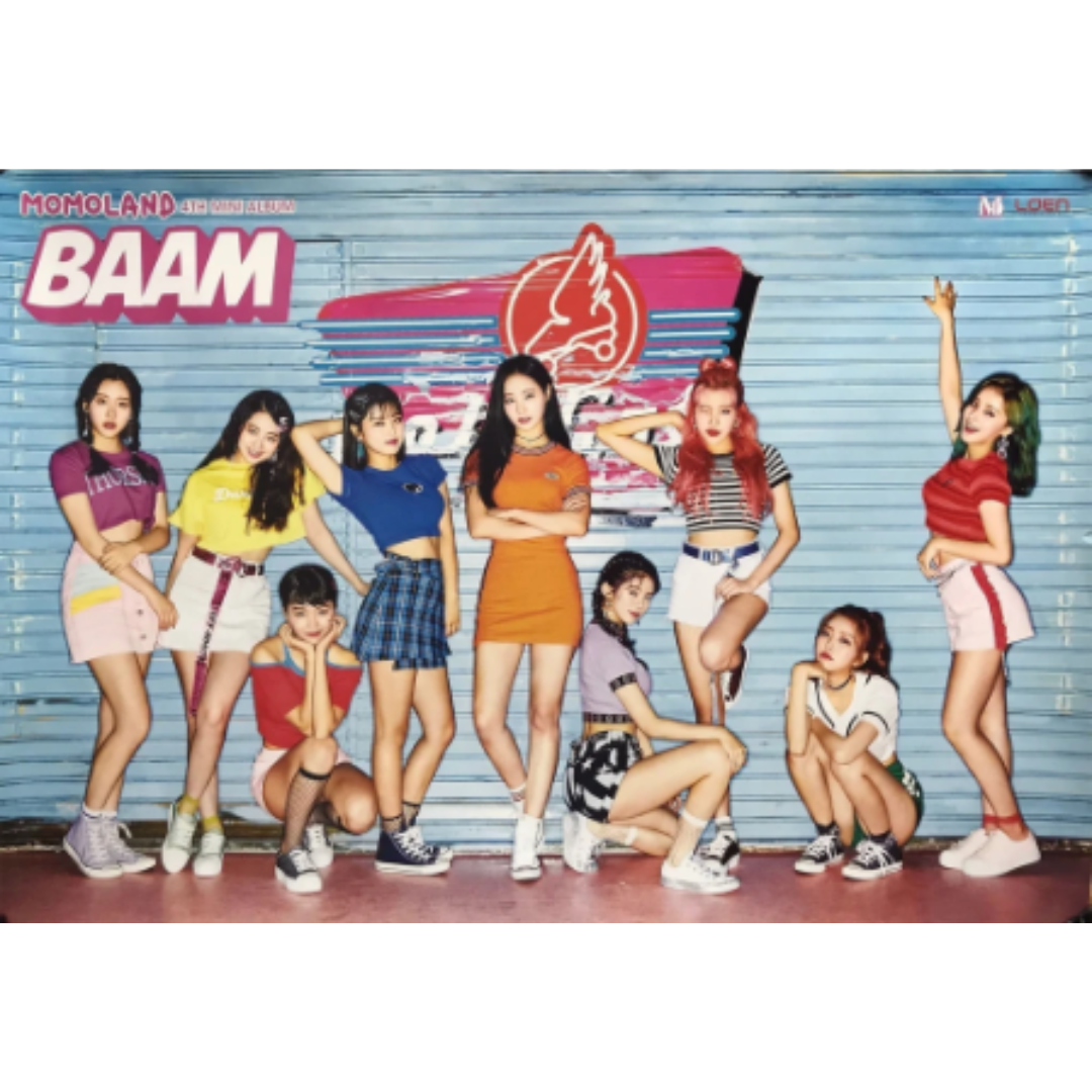 MOMOLAND - BAAM OFFICIAL POSTER – EVE PINK K-POP