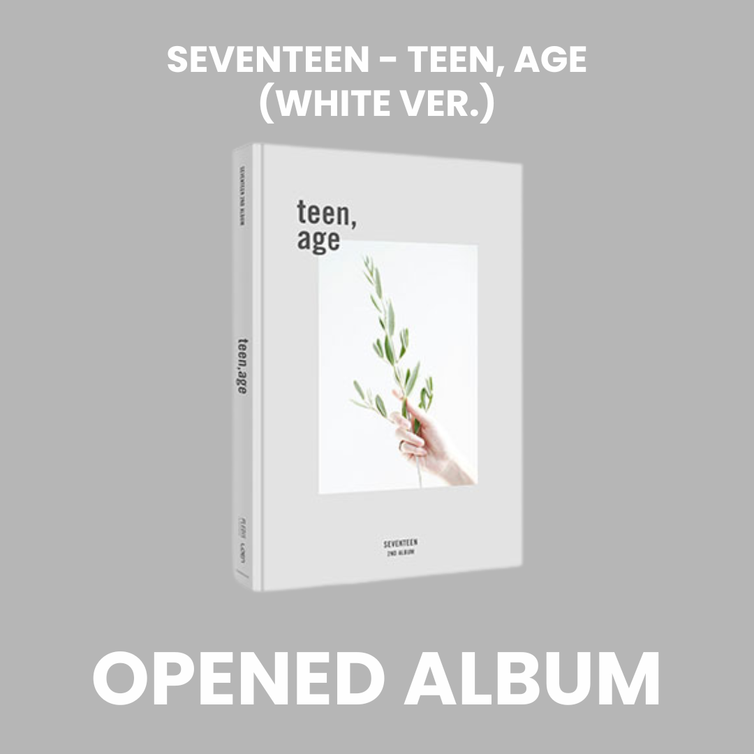 SEVENTEEN (세븐틴) 2ND ALBUM - [TEEN, AGE] (RE-RELEASE) (WHITE VER. : OPE ...