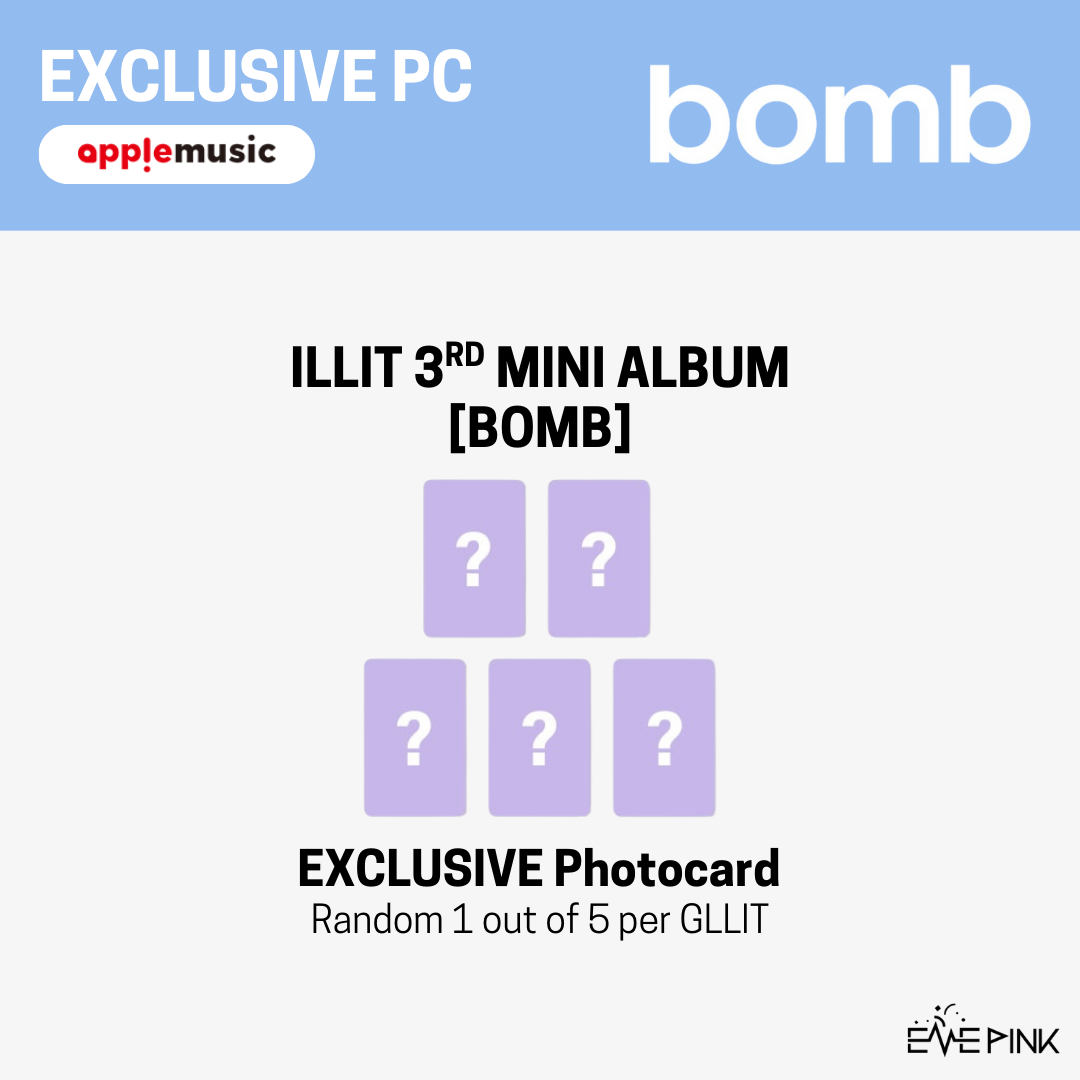 ILLIT (아일릿) 3RD MINI ALBUM - [bomb] (GLLIT ver. +EXCLUSIVE PHOTOCARD ...
