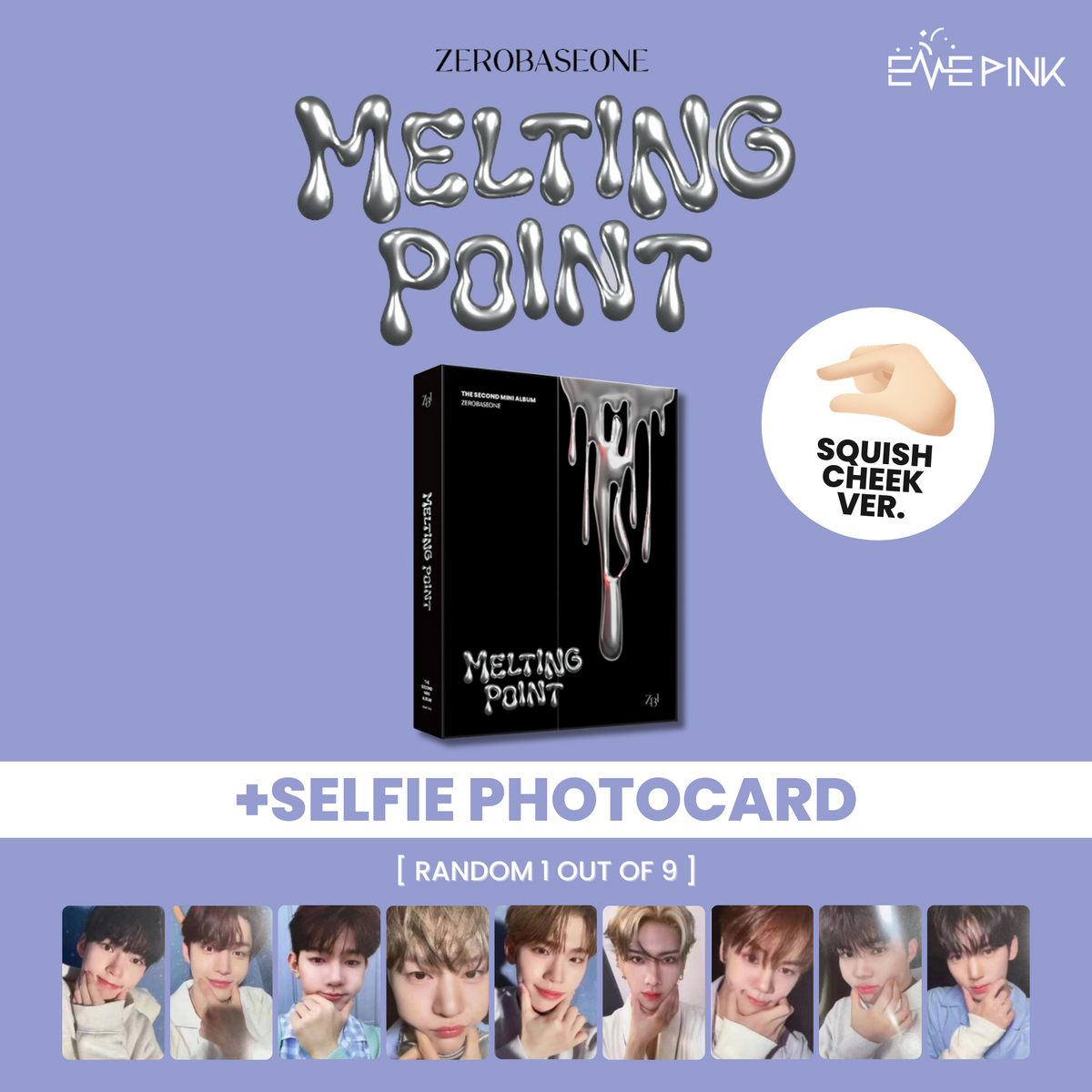 ZEROBASEONE (제로베이스원) 2ND MINI ALBUM - [MELTING POINT] (+SELFIE PHOTOCA ...