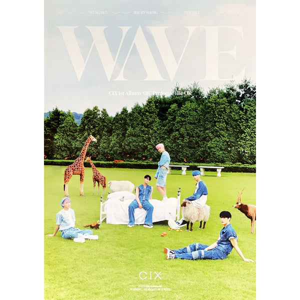 CIX - OK PROLOGUE : BE OK (WAVE VER) OFFICIAL POSTER – EVE PINK K-POP