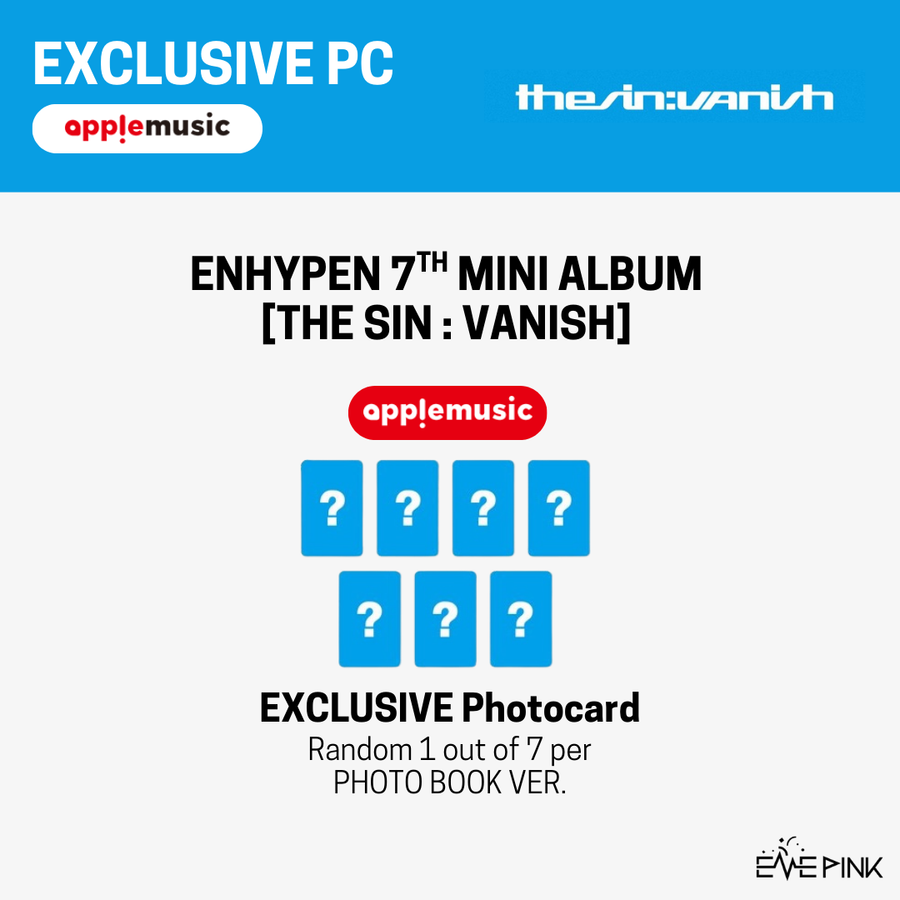ENHYPEN (엔하이픈) 7TH MINI ALBUM - [THE SIN : VANISH] (+ EXCLUSIVE PHOTOC ...