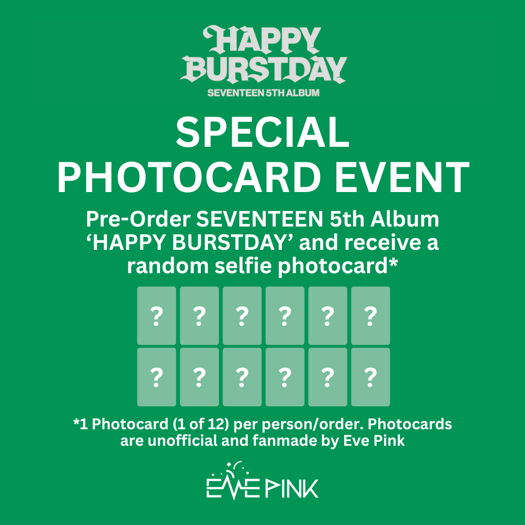 SEVENTEEN (세븐틴) 5TH ALBUM - [HAPPY BURSTDAY] – EVE PINK K-POP