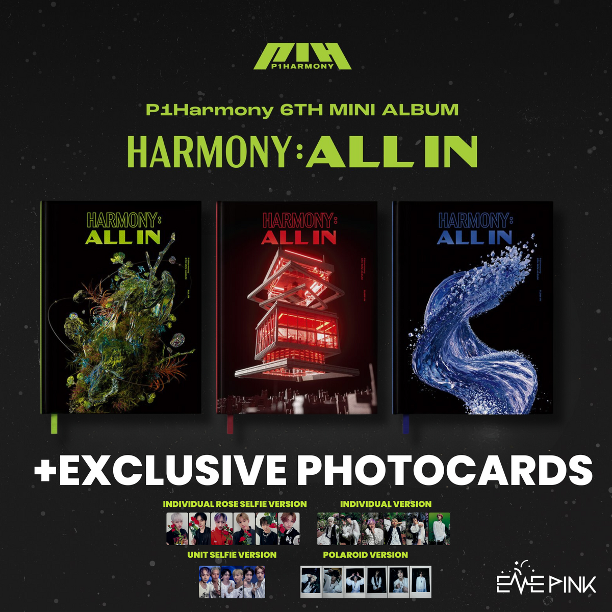 P1Harmony (피원하모니) 6TH MINI ALBUM - [HARMONY : ALL IN] (+EXCLUSIVE PHOT ...