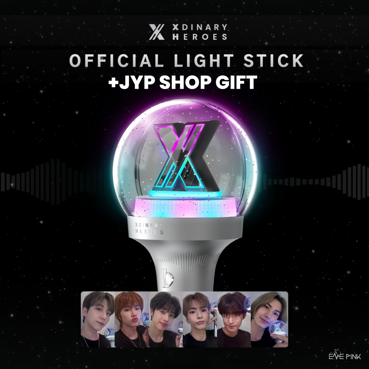 XDINARY HEROES (엑스디너리 히어로즈) - OFFICIAL LIGHT STICK (+JYP SHOP GIFT ...