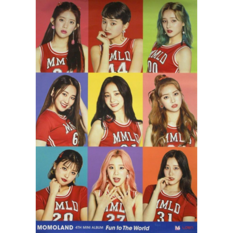 MOMOLAND - FUN TO THE WORLD OFFICIAL POSTER – EVE PINK K-POP
