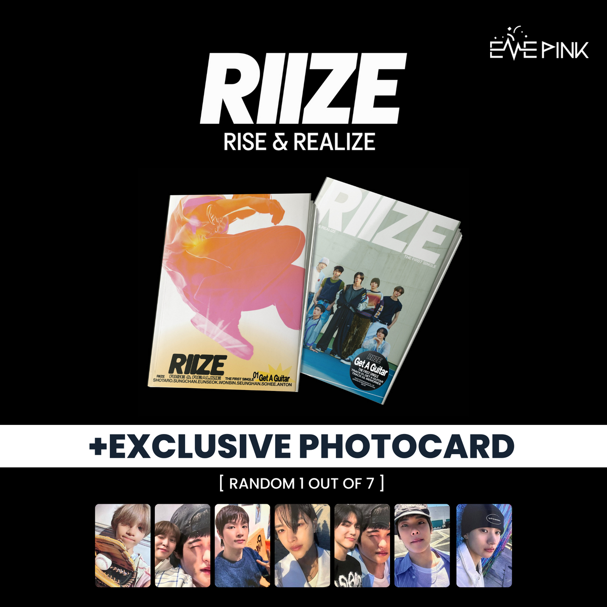 RIIZE (라이즈) 1ST SINGLE ALBUM - [Get A Guitar] (+ EXCLUSIVE PHOTOCARD ...