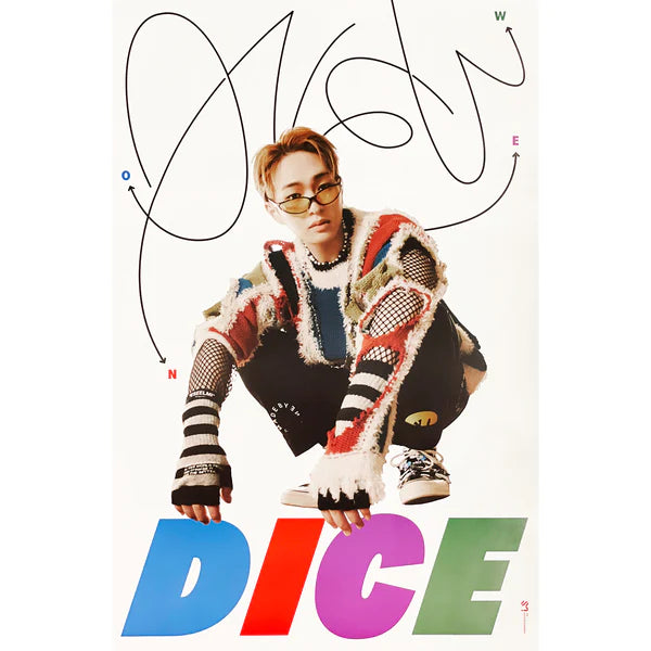 ONEW - DICE (PHOTOBOOK VER) OFFICIAL POSTER - CONCEPT 2 – EVE PINK K-POP