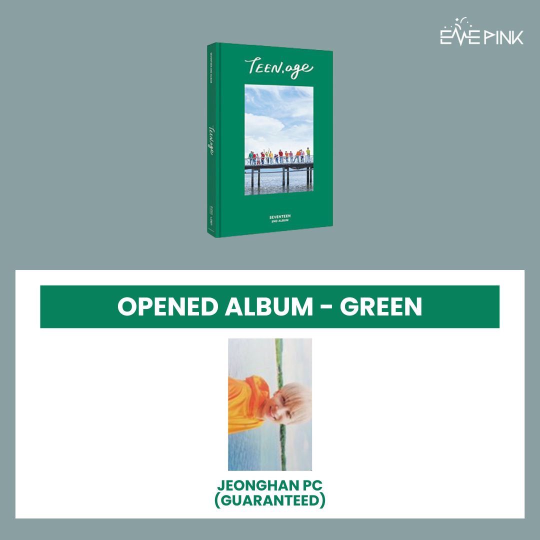 SEVENTEEN (세븐틴) 2ND ALBUM - [TEEN, AGE] (RE-RELEASE) (GREEN VER. : OPE ...