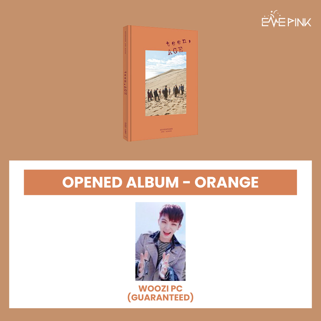 SEVENTEEN (세븐틴) 2ND ALBUM - [TEEN, AGE] (RE-RELEASE) (ORANGE VER. : OP ...