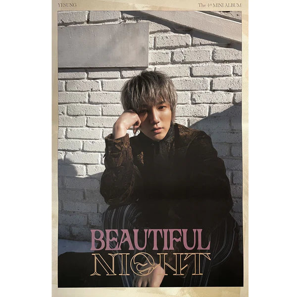 YESUNG - BEAUTIFUL NIGHT (BEAUTIFUL VER) OFFICIAL POSTER – EVE PINK K-POP
