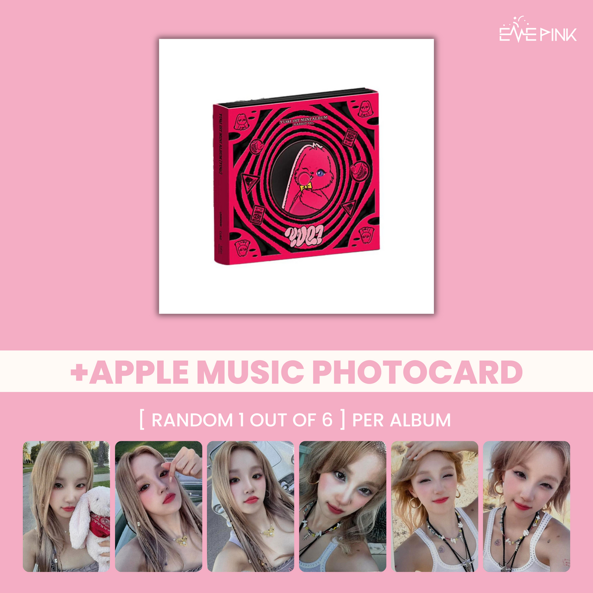 YUQI (우기) 1ST MINI ALBUM - [YUQ1] (+EXCLUSIVE PHOTOCARD) – EVE PINK K-POP