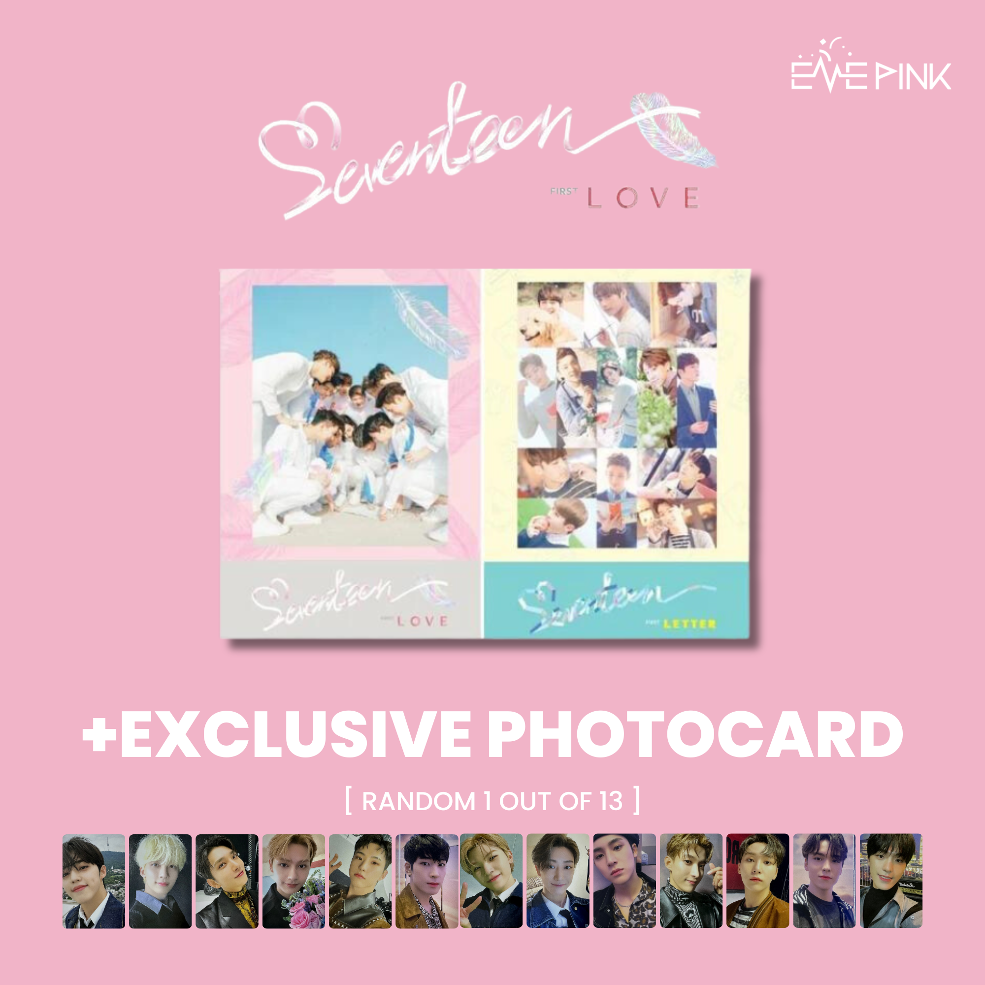 SEVENTEEN (세븐틴) 1ST ALBUM - [FIRST ‘LOVE&LETTER’] (RE-RELEASE) (+EXCLU ...