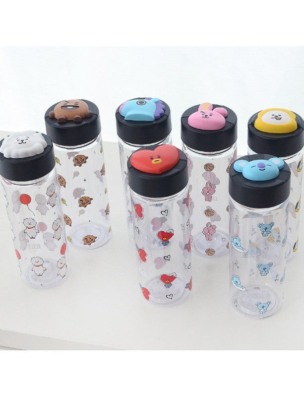 BT21 - CHARACTER LID WATER BOTTLE – EVE PINK K-POP